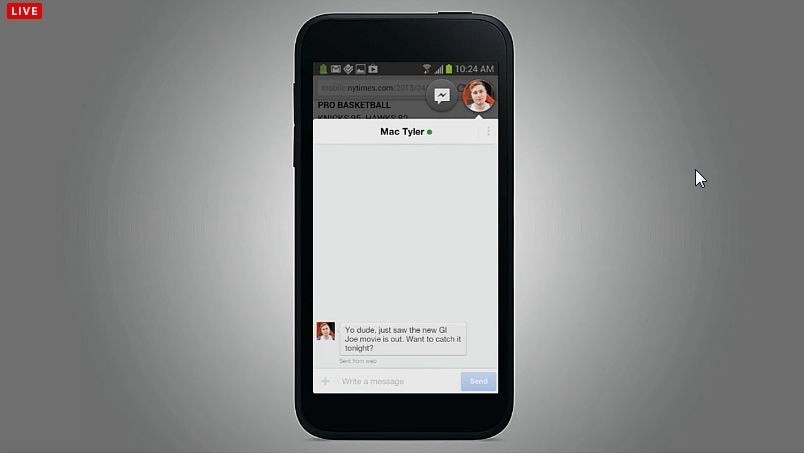 Facebook announces Chat heads for Facebook Home, a better way to keep ...
