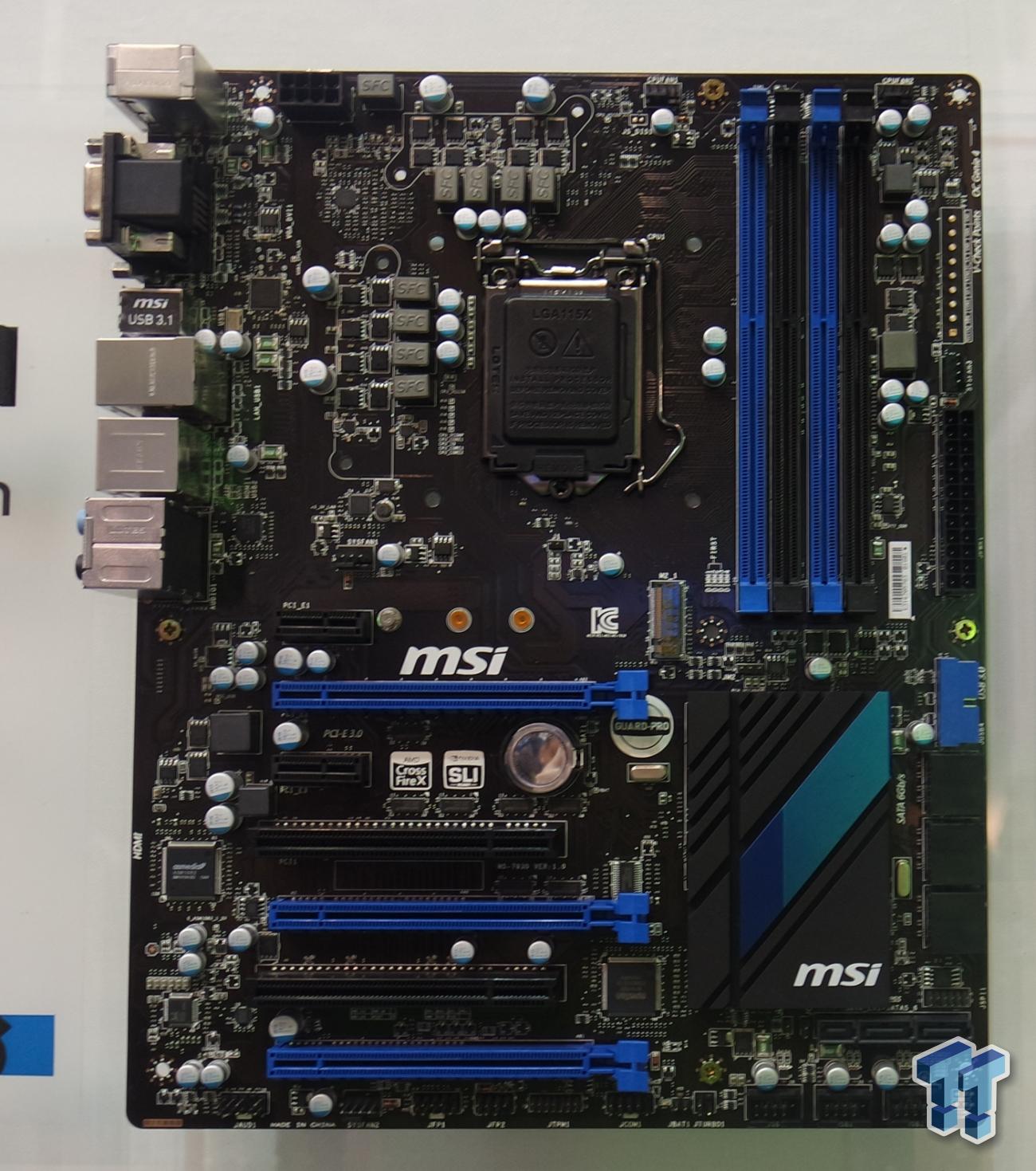 We sneak a peek at the USB 3.1 enabled MSI motherboard | TweakTown